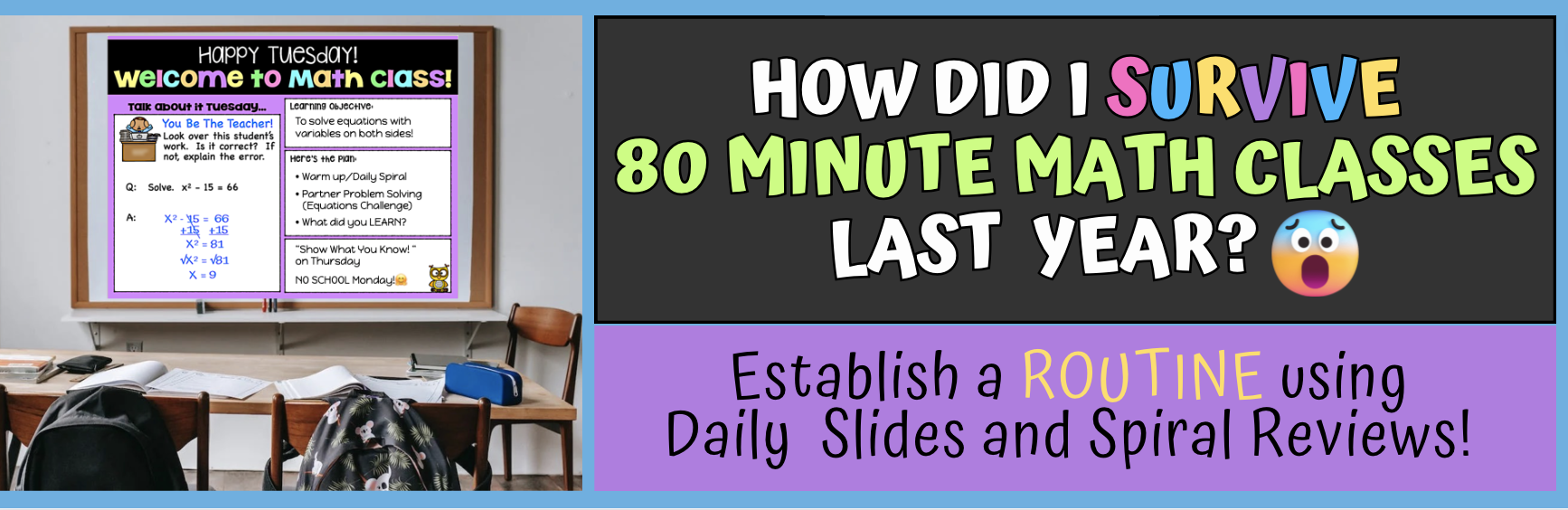 8th Grade Daily Agenda and Spiral Review – Math Class Rocks